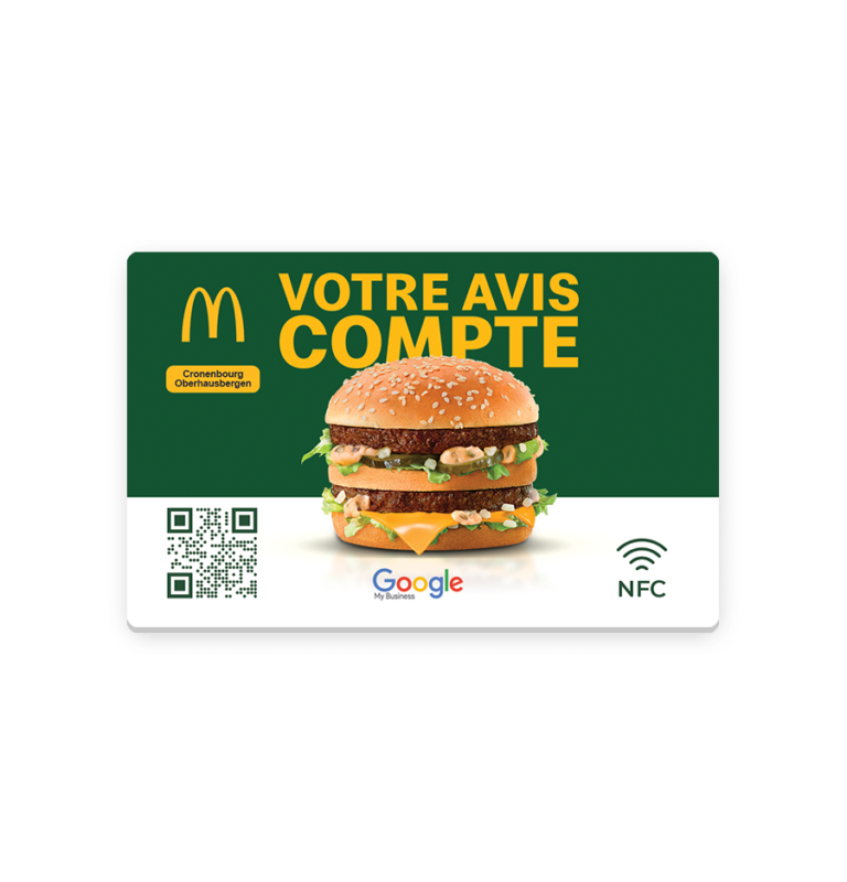 Carte de visite NFC personnalisable | Maplaque NFC
